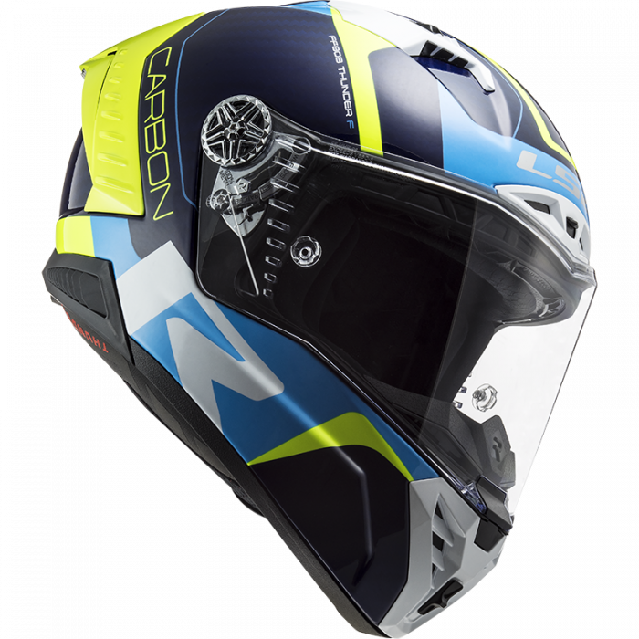 LS2 FF805 THUNDER C RACING1 GL.BLUE H-V YELLOW