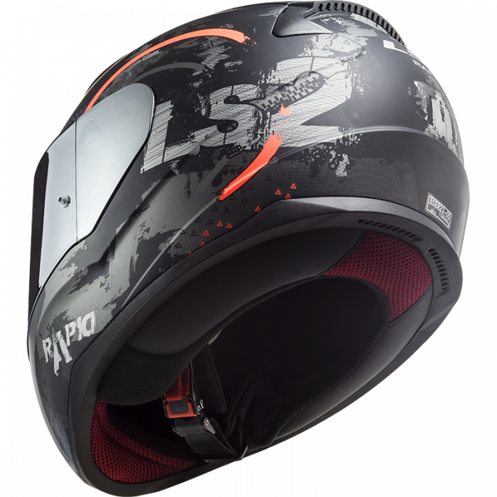 LS2 FF353 RAPID CIRCLE TITANIUM FLUO ORANGE