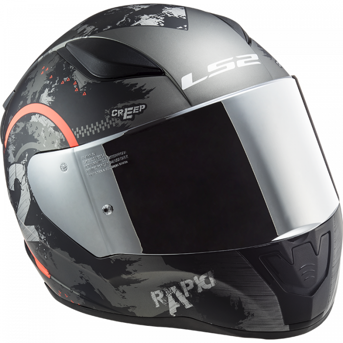 LS2 FF353 RAPID CIRCLE TITANIUM FLUO ORANGE