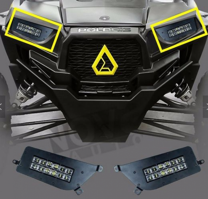 SHARK LED Headlights for Polaris ATV, UTV with Backlight,