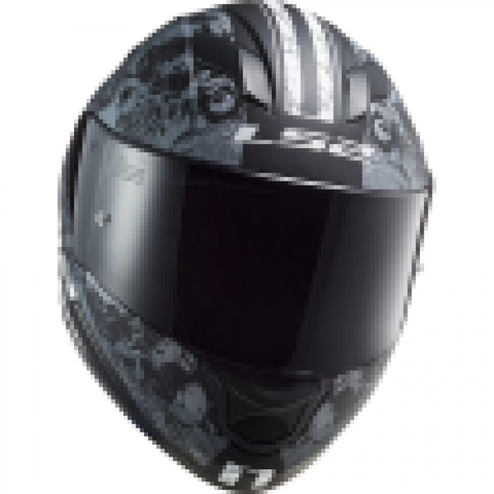 LS2 FF320 STREAM EVO THRONE BLACK TITANIUM