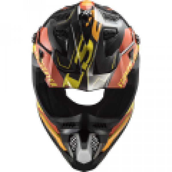 LS2 MX700 SUBVERTER ARCHED BLACK YELLOW RED